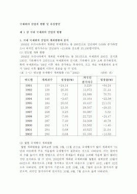 국제회의 산업의 현황 및 육성방안-1페이지