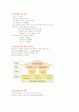 국민은행 기업 조사-1페이지