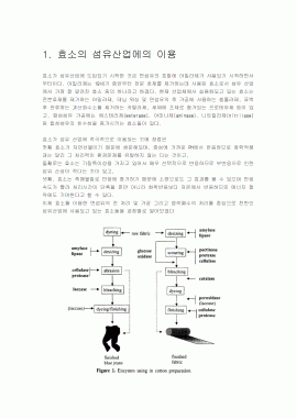 효소의 섬유산업에의 이용-1페이지