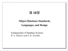 Object Database Standards, Languages, and Design-1페이지