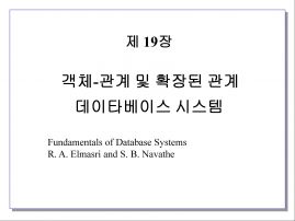 객체-관계 및 확장된 관계 데이타베이스 시스템 -1페이지