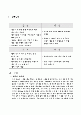 [브랜드마케팅]비타500의 SWOT분석-1페이지