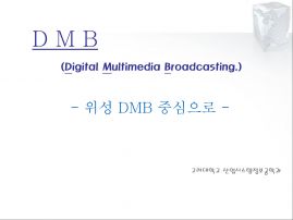 위성 DMB중심의 DMB-1페이지