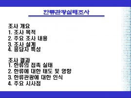 한류관광 실태조사-1페이지