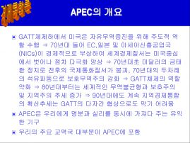 APEC에대해-1페이지