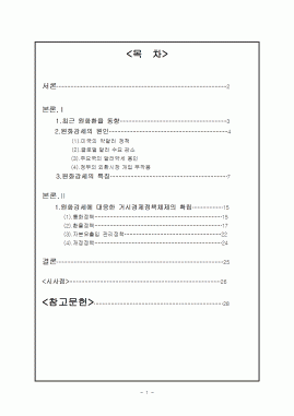 원화 강세와 거시경제정책의 수립-1페이지