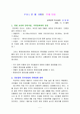 P B L 문 제  9개와  주제 모음25개-1페이지