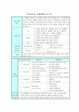 4학년 8단원 영어지도안-1페이지