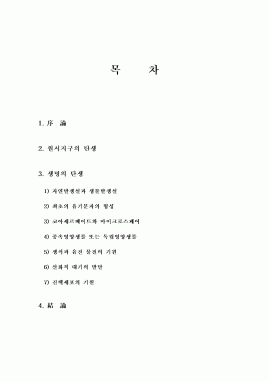 생명의 기원 [자연과학] -1페이지