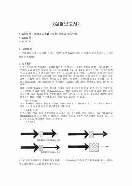 분광광도계를 이용한 액체의 농도 측정 실험-1페이지