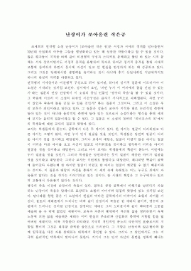 [인문과학] [우수 독후감] 난쟁이가 쏘아 올린 작은 공-1페이지