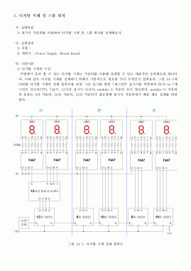 디지털 시계 및 스톱 워치(알테라)-1페이지