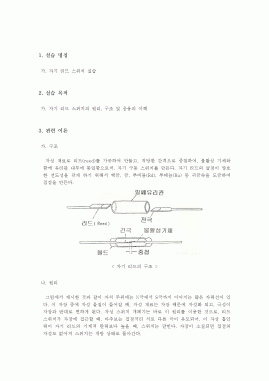 자기 리드 스위치 실습-1페이지