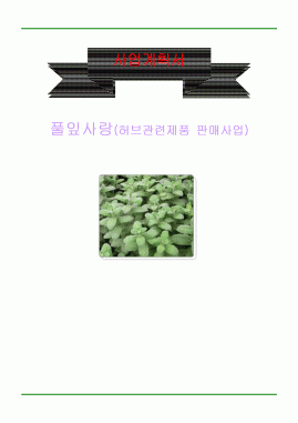 사업계획서 (허브)-1페이지