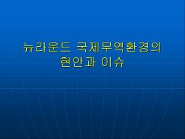 뉴라운드 국제무역환경의 현안과 이슈-1페이지