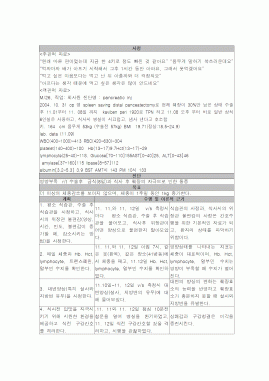 췌장손상 환자 간호과정-1페이지