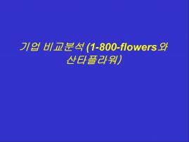 기업 비교분석 (1-800-flowers와 산타플라워)-1페이지