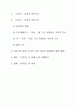 김성한의 오분간 작품분석 및 감상-1페이지