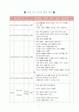 초등 실과 교과서 제작과정 일지-1페이지