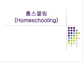 홈스쿨링 파워포인트-1페이지