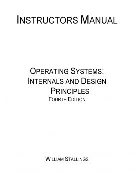 William Stallings - Operating systems - Charpter1 연습문제 풀이-1페이지