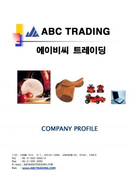 영문 회사 소개서 (컴퍼니 프로파일 - Company Profile)-1페이지