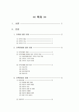 현대사회 가족문제 가족에 대한 이해-1페이지