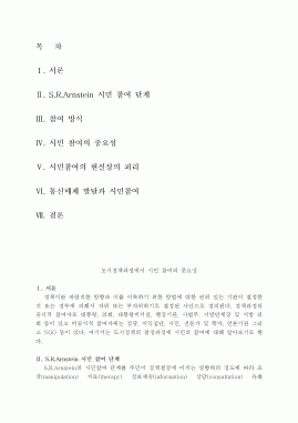 [사회과학] 도시정책과정에서 시민 참여의 중요성-1페이지