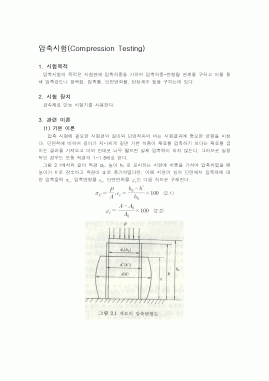 압축시험(Compression Testing)-1페이지