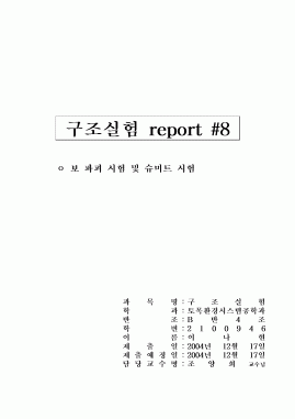 철근콘크리트 설계 및 보파괴시험 및 슈미트 시험-1페이지