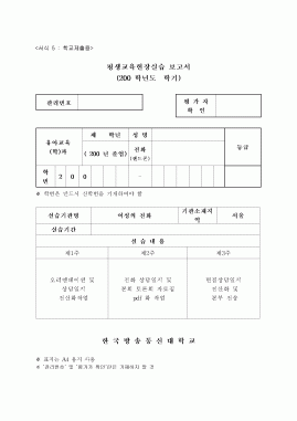 (방통대)평생교육사 현장실습일지(참고예시용)-1페이지