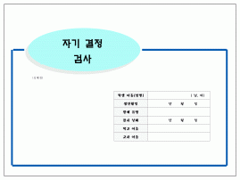 자기결정검사도구와 검사요강-1페이지