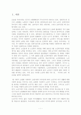 [노인복지]노인여가의 개념 및 노인 여가 및 교육의 과제 및 전망-1페이지