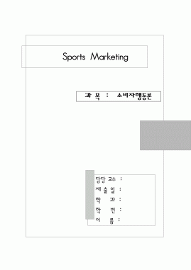 스포츠마케팅에 대한 종합적인 분석-1페이지