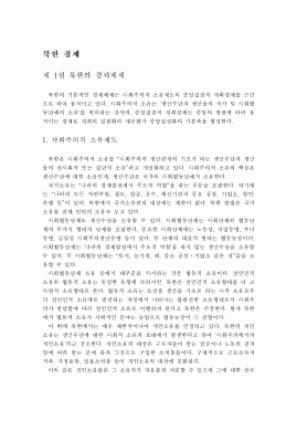 북한의 경제체제와 경제정책 및 문제점 각 분야-1페이지