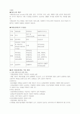 사회복지개론 - 사회보장제도-1페이지