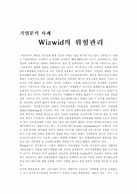 Wizwid의 위험관리 - 기업 분석 사례-1페이지