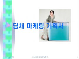 딤채 기업분석과 마케팅분석-1페이지