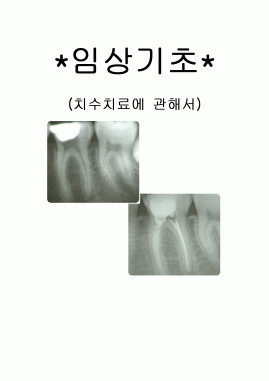 임상기초(치수치료에 관해서)-1페이지