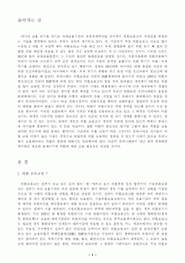 [국제 경제]외환보유고의 적정 수준을 논함-1페이지