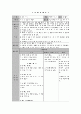 (수업계획안) 어린이 수업계획안 (상세한 수업지도안)-1페이지