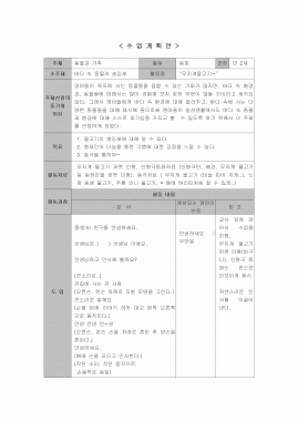 (수업계획안) 어린이 활동계획안 (어린이 수업지도안) - 상세한 지도안-1페이지