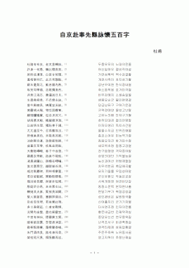 두보의 自京赴奉先縣詠懷五百字(봉선현으로 가는 길)-1페이지