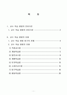 교수 학습 방법의 유형-1페이지