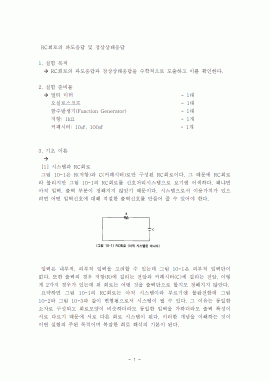 RC RL 응답의 예비레포트-1페이지