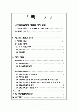 사회복지실천의 평가-1페이지