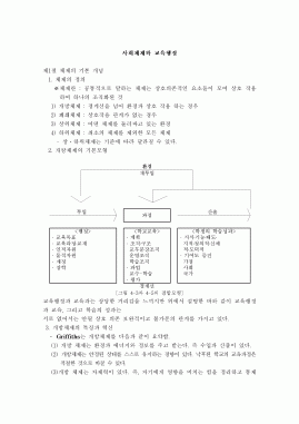 사회체제와 교육행정-1페이지