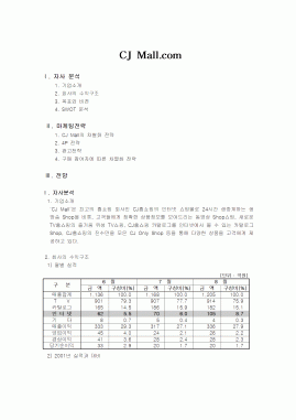 CJ MALL 마케팅분석-1페이지