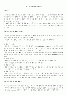 외상성 뇌손상-1페이지