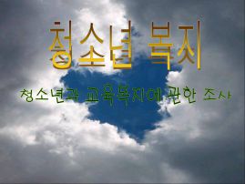 (청소년 복지, 학교복지, 교육복지) 청소년복지 & 교육복지의 실태와 문제점 및 개선방안 (A+ 대박 레포트)-1페이지